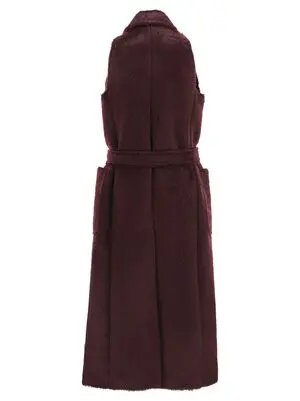 Max Mara Sleeveless Alpaca And Wool Coat