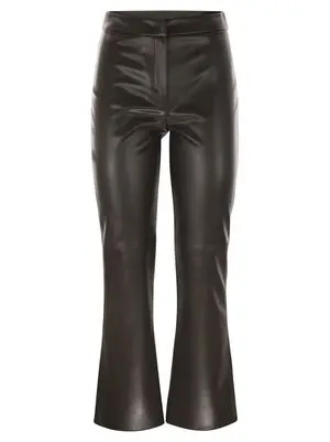 Max Mara Coated Fabric Trousers - Black
