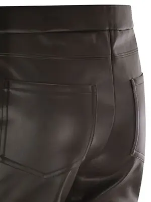 Max Mara Coated Fabric Trousers - Black