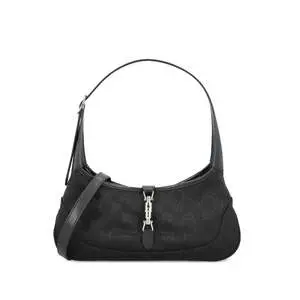 Gucci Gg Pattern Shoulder Bag - Black