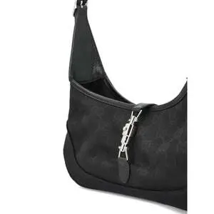 Gucci Gg Pattern Shoulder Bag - Black