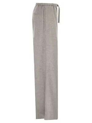 Herno Trousers In Cashmere And Silk