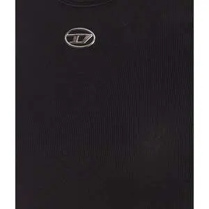DIESEL® Ribbed Scoop Neck Tank Top - Black