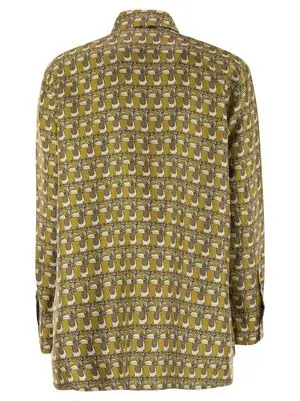 Max Mara Reversible Printed Silk Shirt