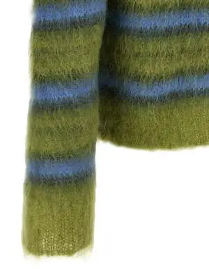 Marni Brushed Mohair Striped Sweater - Multicolor