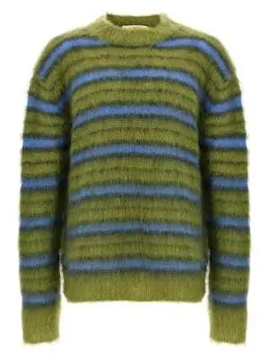Marni Brushed Mohair Striped Sweater - Multicolor