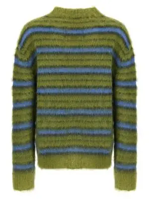 Marni Brushed Mohair Striped Sweater - Multicolor