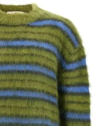 Marni Brushed Mohair Striped Sweater - Multicolor