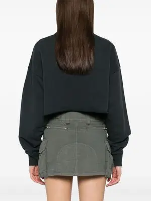 GOLDEN GOOSE Embellished Cropped Sweatshirt - Multicolor