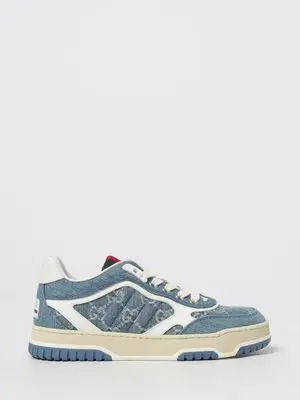 Gucci Denim Gg Jacquard Sneakers