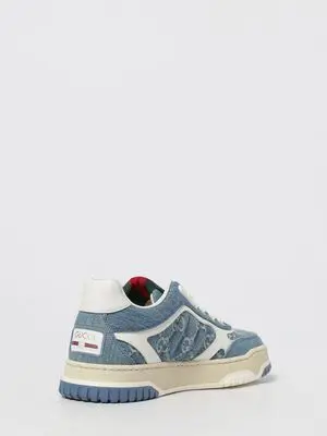 Gucci Denim Gg Jacquard Sneakers