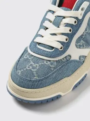 Gucci Denim Gg Jacquard Sneakers