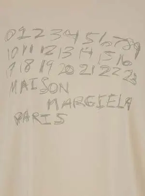 MAISON MARGIELA Cotton T-shirt With Logo Print - Multicolor