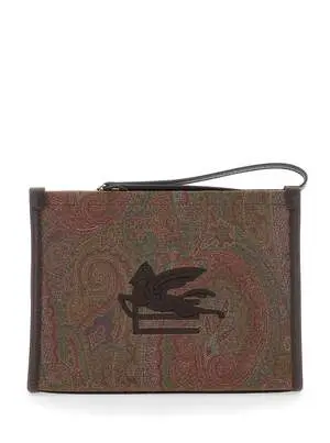 Etro Arnica Clutch With All-over Pattern - Multicolor