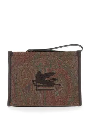 Etro Arnica Clutch With All-over Pattern - Multicolor