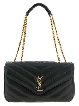 Saint Laurent SAINT LAURENT Loulou Medium Shoulder Bag Black