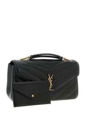 Saint Laurent Loulou Medium Shoulder Bag - Black