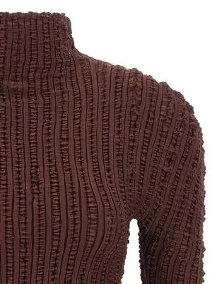 Issey Miyake Jellyfish Pleats" High Neck Long Sleeve Sweater