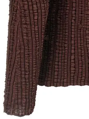 Issey Miyake Jellyfish Pleats" High Neck Long Sleeve Sweater