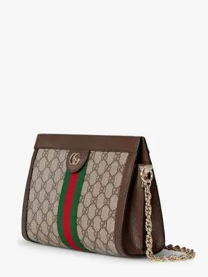 Gucci Ophidia Shoulder Bag In Coated Canvas - Multicolor