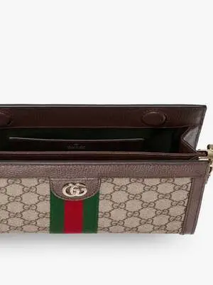 Gucci Ophidia Shoulder Bag In Coated Canvas - Multicolor
