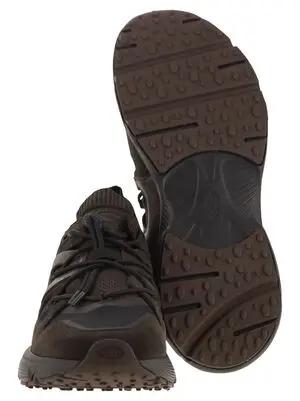 TOD'S Suede Calfskin And Technical Knit Sneakers - Brown
