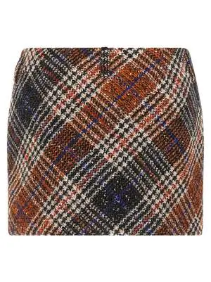 Missoni Tweed Checked Mini Skirt - Multicolor