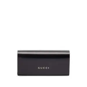 Gucci Rectangle Frame Sunglasses With Grey Tinted Lenses