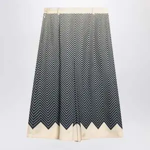 Valentino Garavani Pleated Silk Skirt