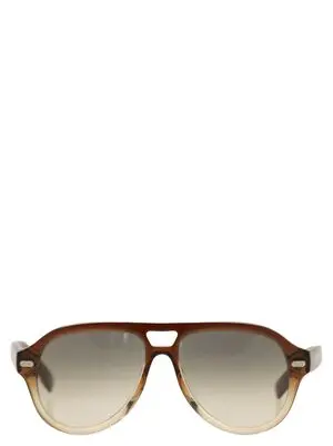 Brunello Cucinelli Paul Acetate Aviator Sunglasses