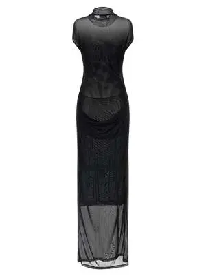 JEAN PAUL GAULTIER Flocked Mesh Dress