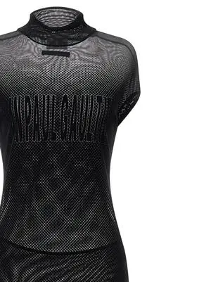 JEAN PAUL GAULTIER Flocked Mesh Dress