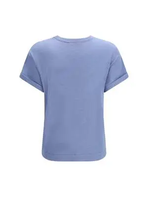Brunello Cucinelli Cashmere Glitter T-shirt - Blue