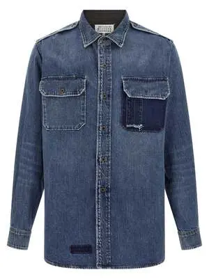 MAISON MARGIELA Denim Shirt - Blue