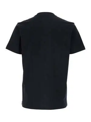 Versace T-shirt With Logo Lettering On The Front In Cotton For