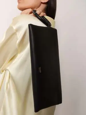 TOM FORD Aura Leather Clutch Bag - Black