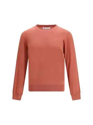Brunello Cucinelli Cotton Sweater - Orange