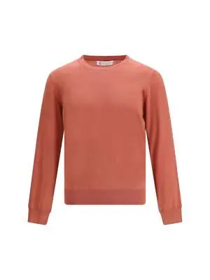 Brunello Cucinelli Cotton Sweater - Orange
