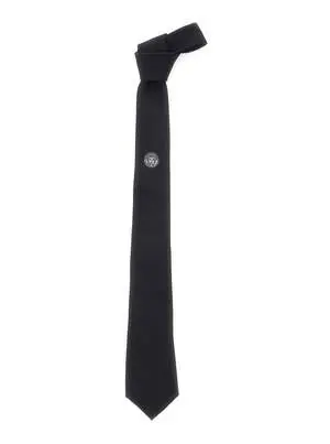 Versace Neck Tie With Medusa Detail - Multicolor