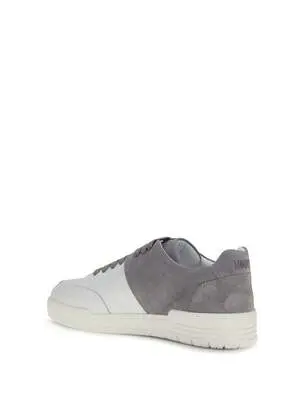 Moschino Leather And Suede Lace-up Sneakers