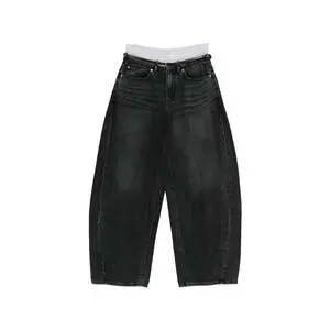 Alexander Wang Grey Denim Wide-leg Jeans - Gray