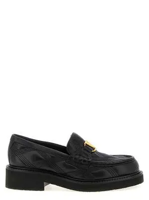 Valentino Garavani Quilted Leather Loafers With Vlogo Signature Detail