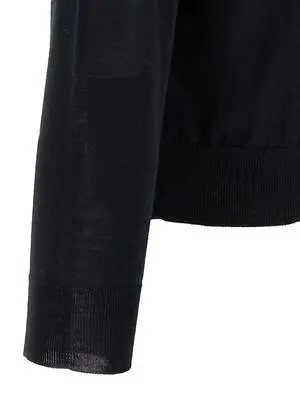 Valentino Garavani Crew Neck Logo Embroidered Sweater