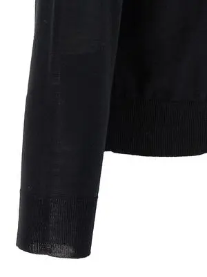 Valentino Garavani Crew Neck Logo Embroidered Sweater
