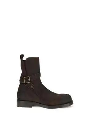 Burberry Ledger Jodphur Leather Boots - Brown