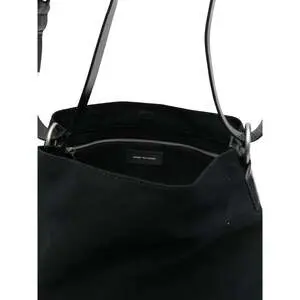 Dries Van Noten Canvas & Leather Tote Bag - Black