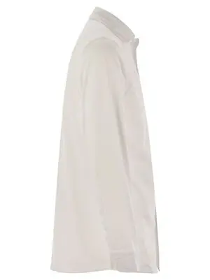 FAY Cotton Jersey Shirt - White