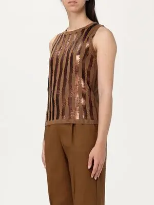 Max Mara Sleeveless Sequined Knit Top