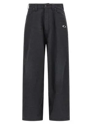 Balenciaga Trompe L'œil" Joggers In Mélange Cotton Denim