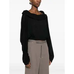 Rick Owens Cotton Long Sleeve Top